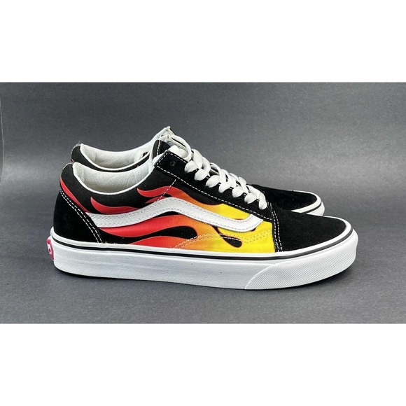 Vans | Shoes | Vans Old School Hot Rod Flames Womens Size 8 Mens 65 ...